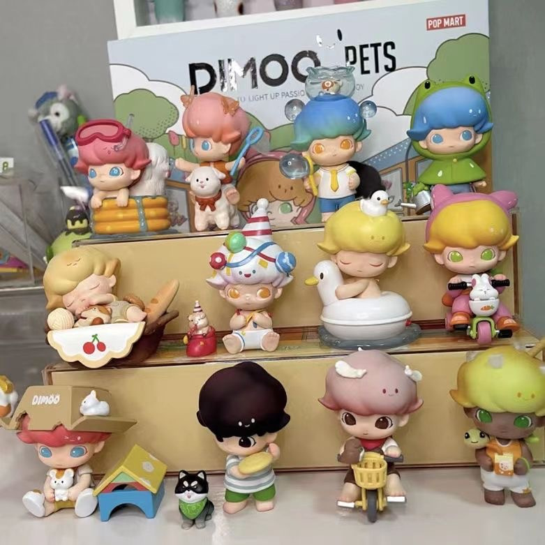 Jual 【SELECTED 】Figure POP MART Dimoo Pet Vacation Blind Box Figure ...