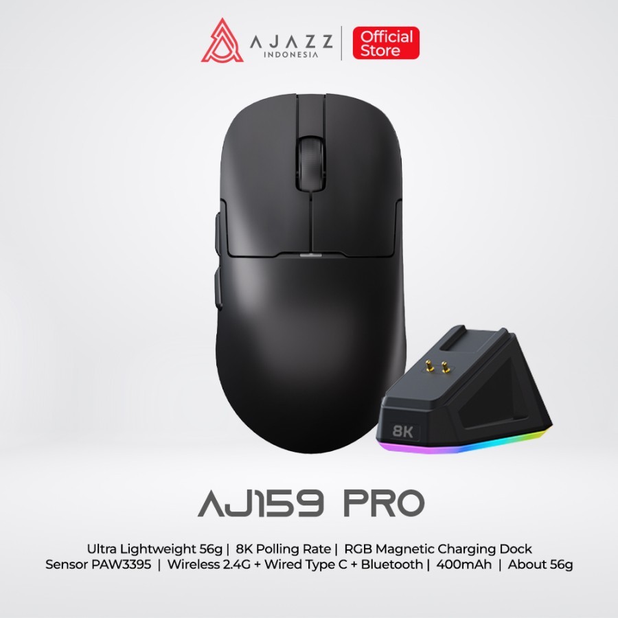 Jual Ajazz AJ159 / AJ-159 APEX 3in1 Connection Wireless Gaming Mouse Lightweight | Shopee Indonesia