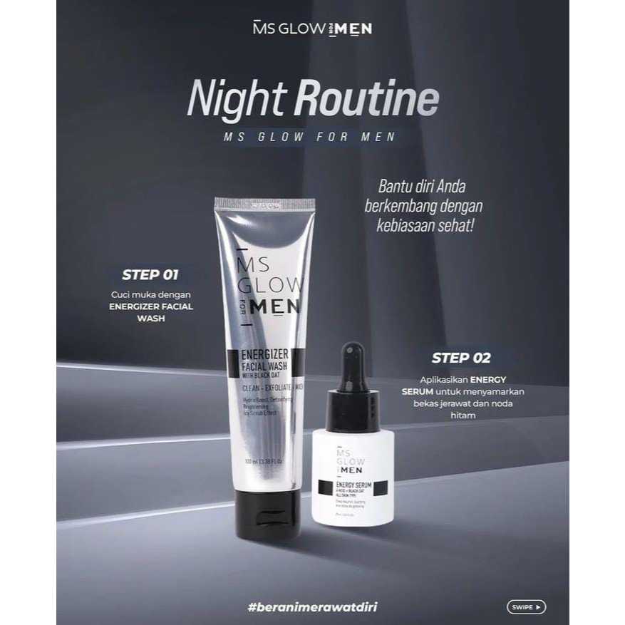 Jual ECER MS GLOW MEN(FW MEN/POWER SERUM/SUNSCREEN) | Shopee Indonesia