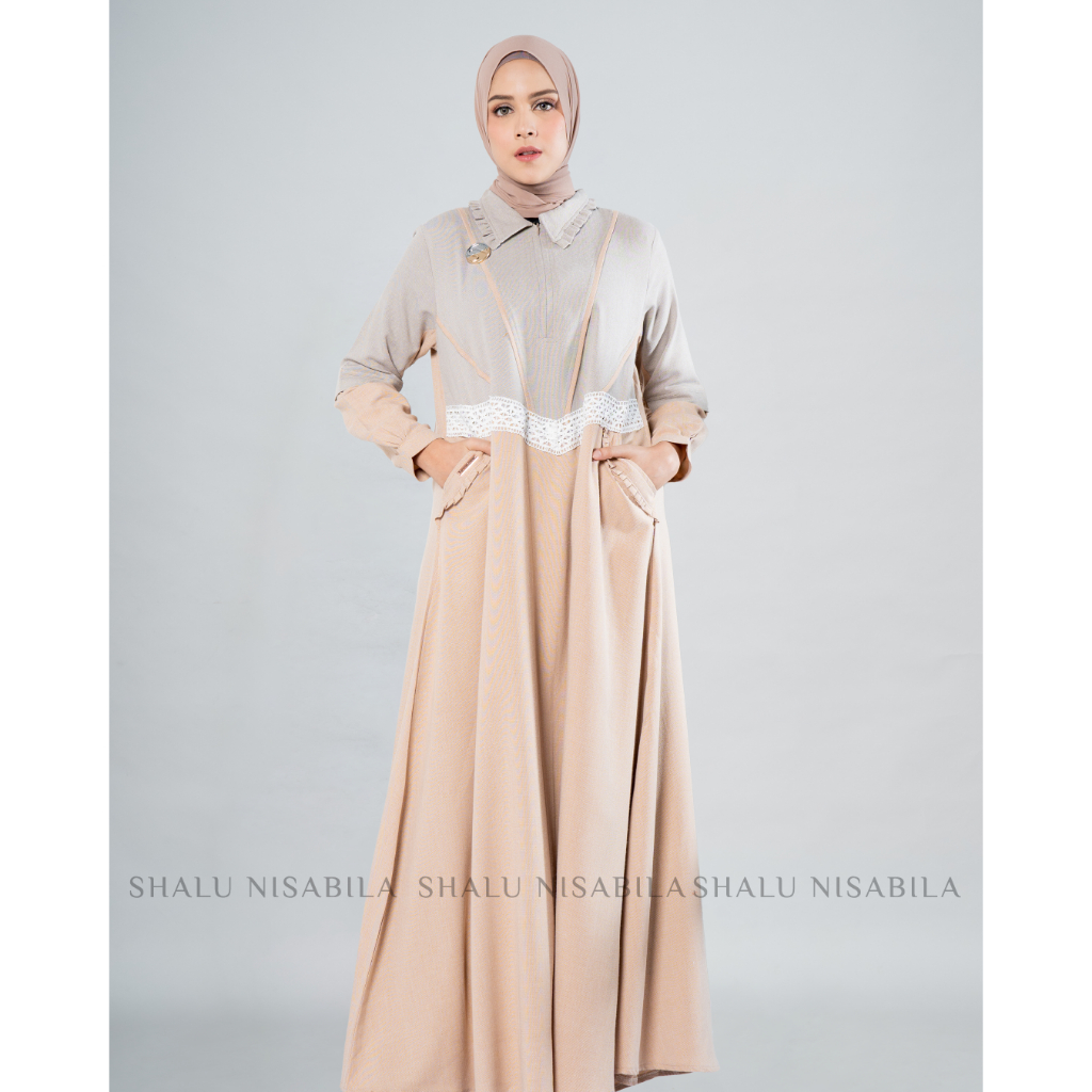 Jual Shalu Nisabila - Wahida Dress Gamis Syari Baju Wanita Pakaian ...