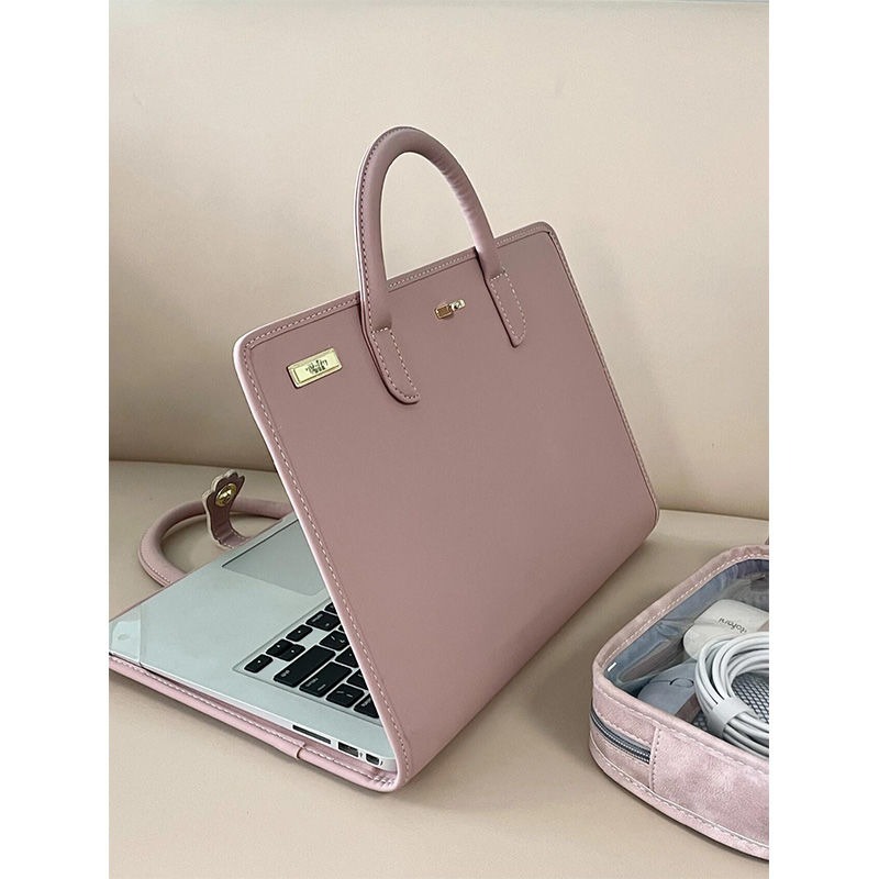 Jual ins style Handheld Pink Girl Computer Case Laptop apple mac ...