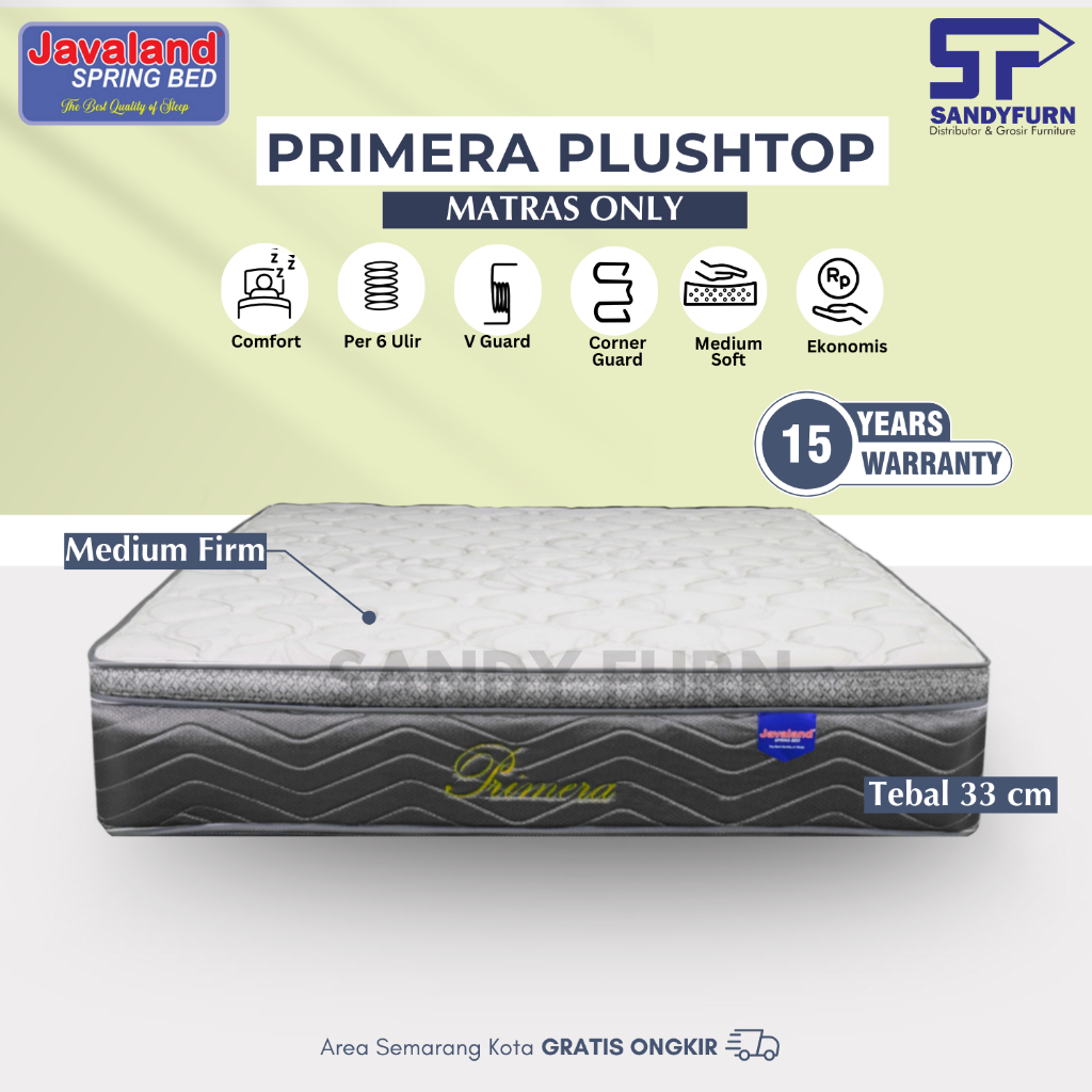 Jual Javaland Springbed Primera Plushtop | Shopee Indonesia