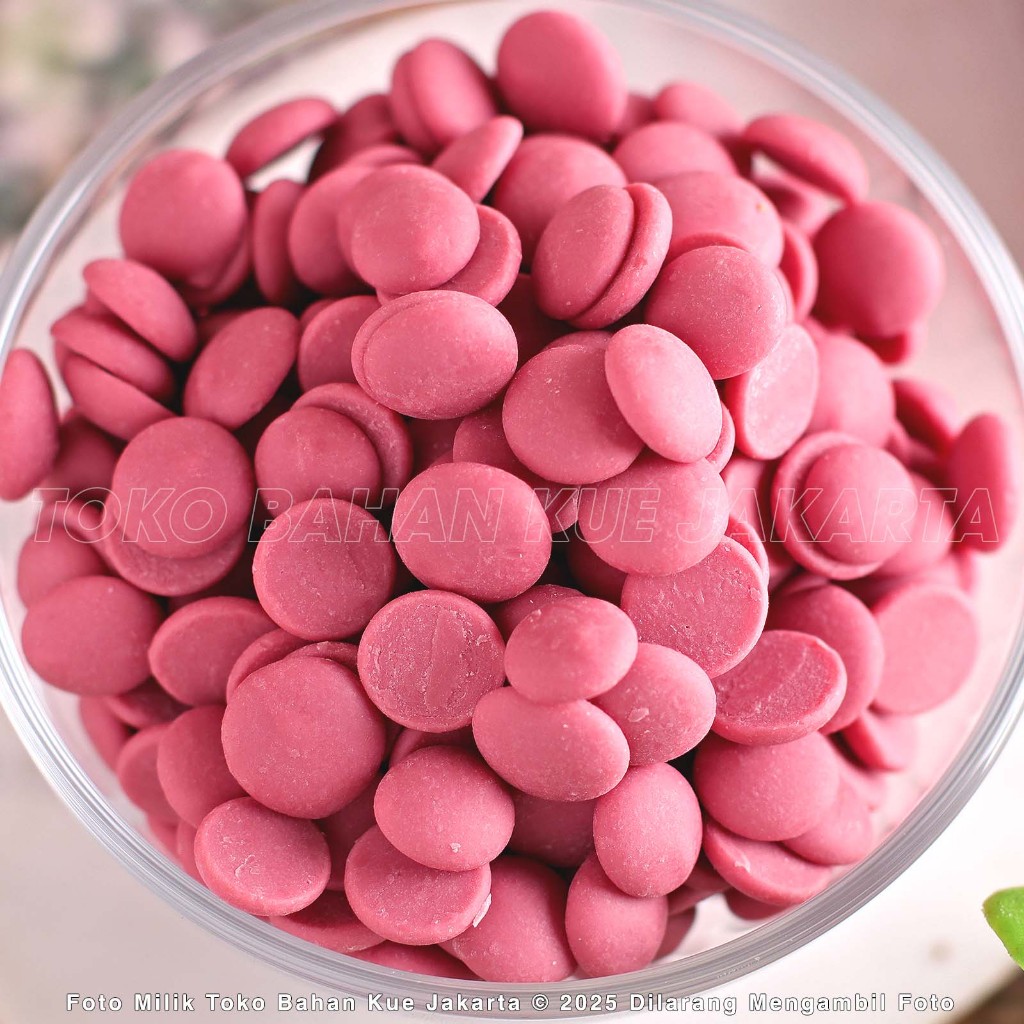 Jual Callebaut Ruby RB1 250gr Chocolate Coin Pink Couverture Cokelat ...