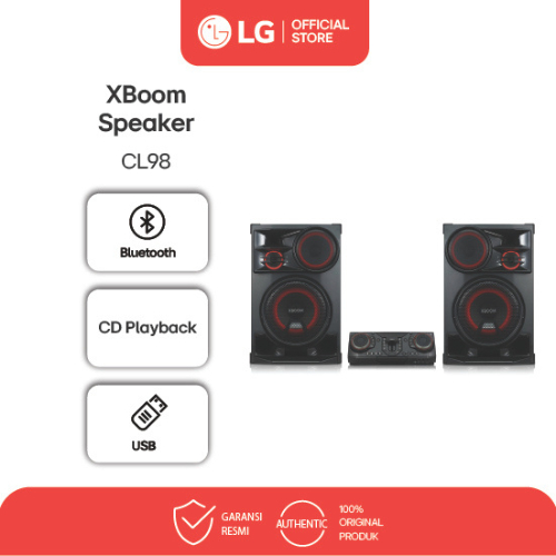 Jual LG XBOOM Bluetooth USB Stereo - Speaker Black - Model CL98 ...