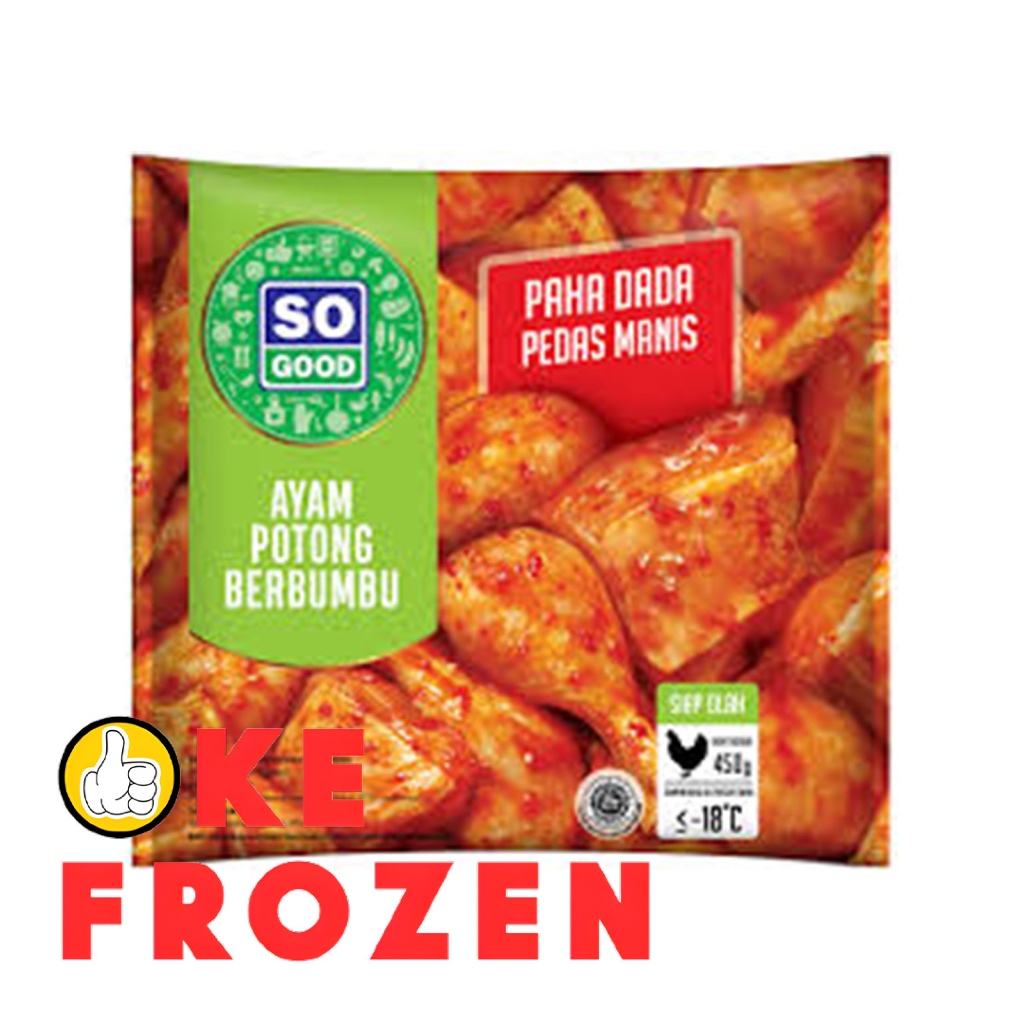 Jual SO GOOD AYAM POTONG PAHA DAN DADA BUMBU PEDAS MANIS 450GR/DAGING ...