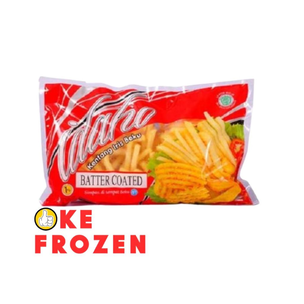 Jual IDAHO BATTER COATED 1KG KENTANG GORENG FRENCH FRIES | Shopee Indonesia