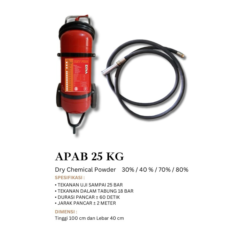Jual APAB 25KG Trolley / ABC Powder / Set Komplit | Shopee Indonesia