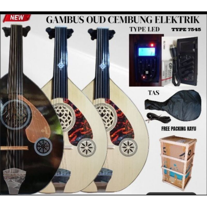 Jual gitar gambus elektrik terlengkap dan terlaris free tas | Shopee ...