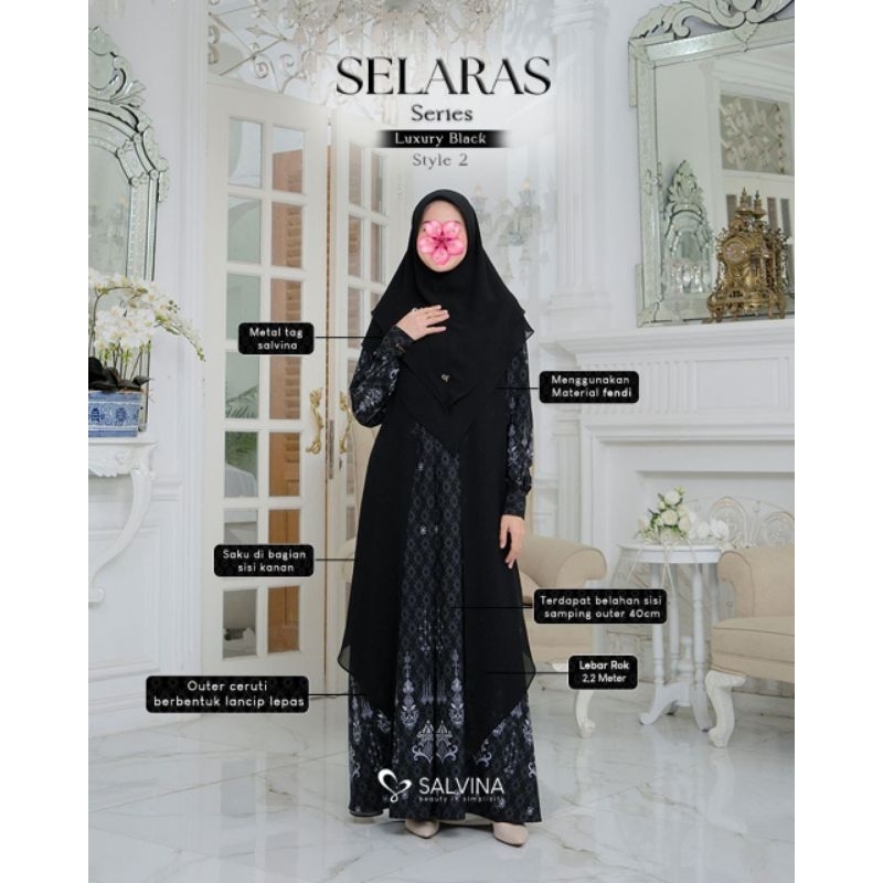 Jual SELARAS FAMILY SERIES DRESS MOM STYLE 2 (GAMIS INNER DAN OUTER) BY ...