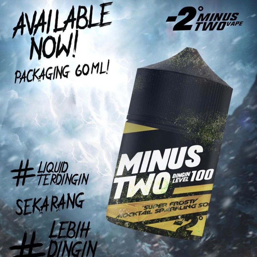 Jual LIQUID MINUS TWO V2 MOCKTAIL SPARKLING SODA FREEBASE 60ML - ORIGINAL | Shopee Indonesia