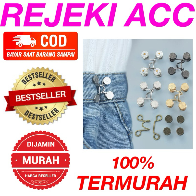 Jual Kancing Kait Pengecil Celana / Pengait Kecilin Lingkar Pinggang ...