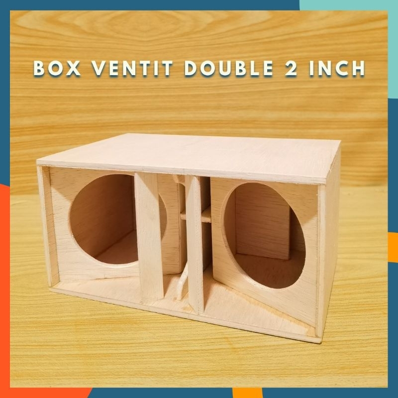 Jual BOX SPEAKER VENTIT DOUBLE 2 INCH BOK AUDIO MINIATUR | Shopee Indonesia