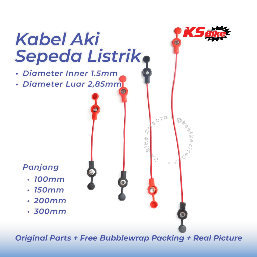 Jual Kabel Jumper Aki Sepeda Listrik E-Bike Skuter Motor Listrik 10cm ...