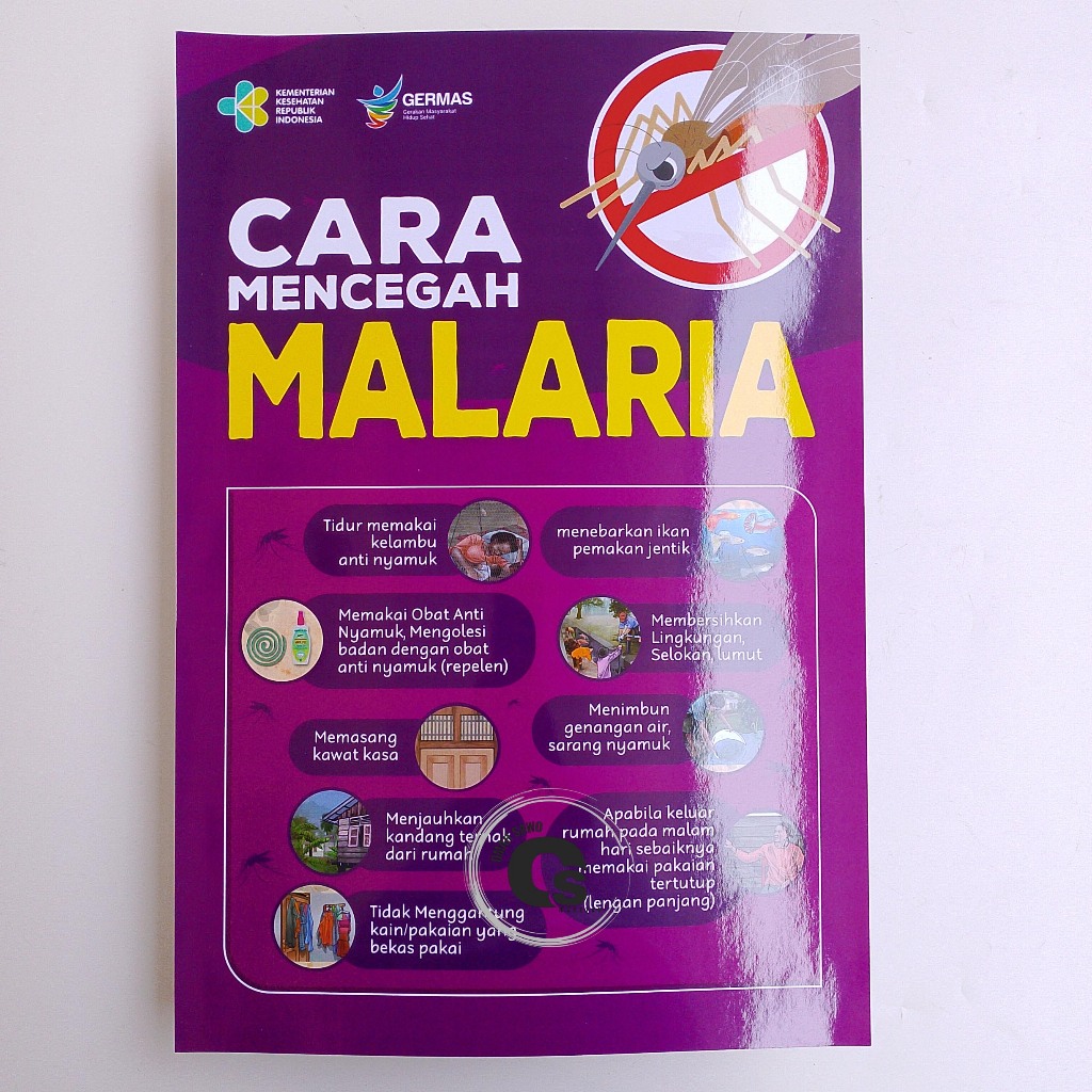 Jual Poster Cara Mencegah Malaria - Poster Kesehatan | Shopee Indonesia