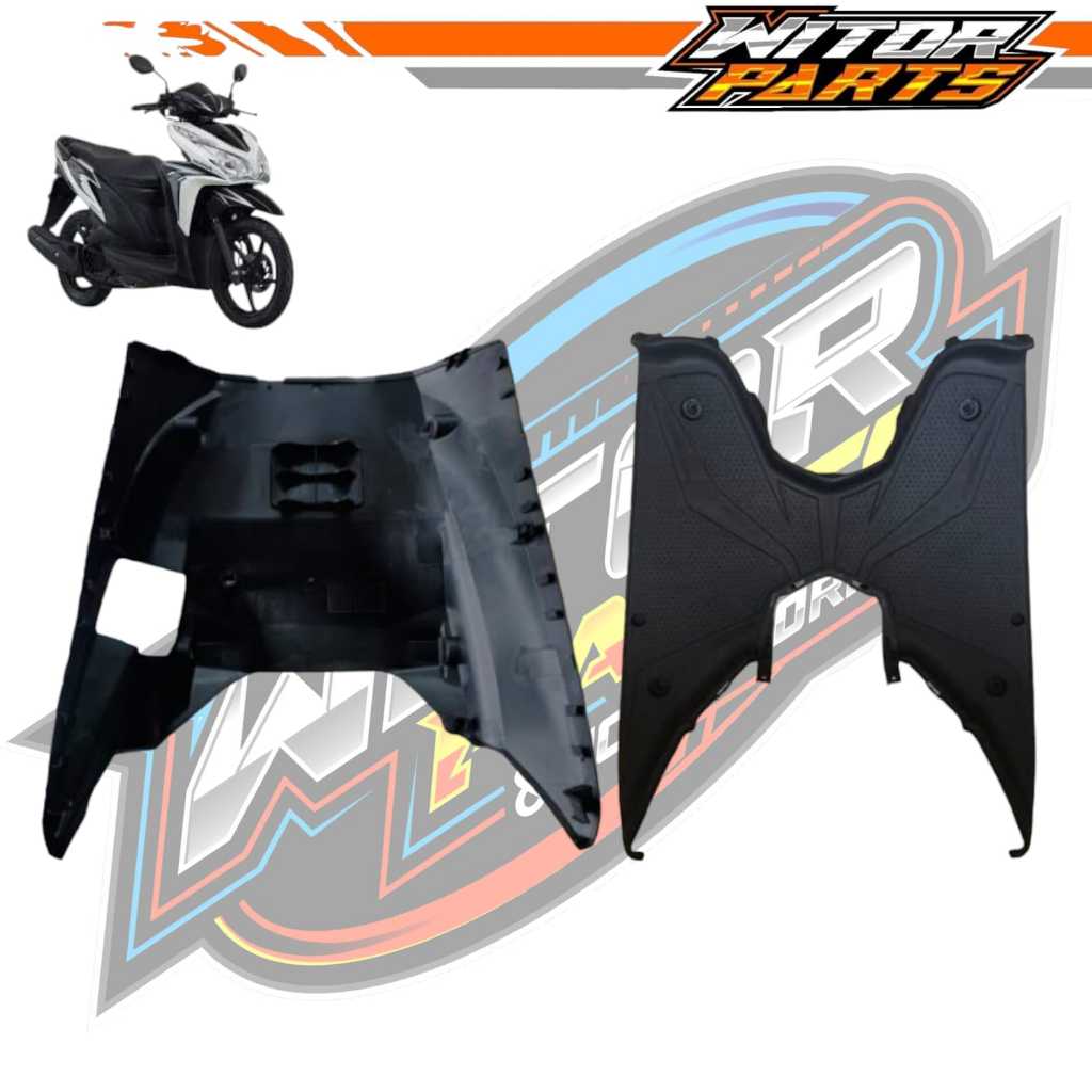 Jual WITOR - Dek Injekan Kaki Atas Set Dasbor Bawah Dek Kolong Vario Techno 125 Fi Old 2012 2013 ...