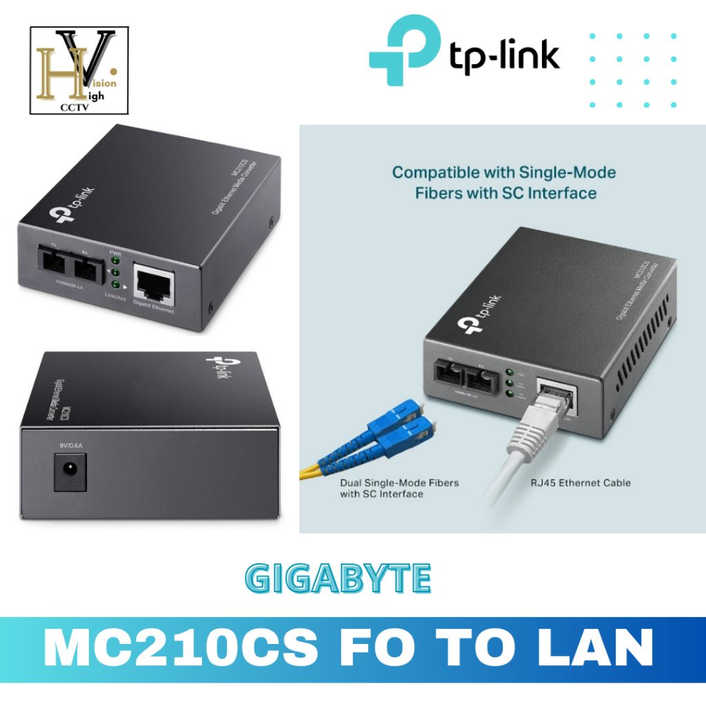 Jual HTB TP-LINK MC210CS to LAN Gigabit Single-Mode Media Converter 1× 10/100/1000Mbps | Shopee ...