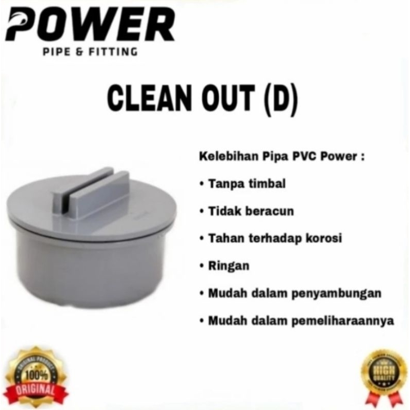 Jual Clean Out Tutup PVC Spitank Power 2" Inch | Shopee Indonesia