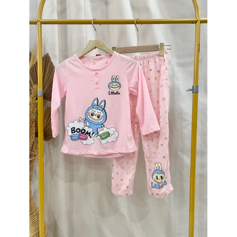 Jual Piyama Labubu Tangan Panjang Anak Perempuan | Shopee Indonesia