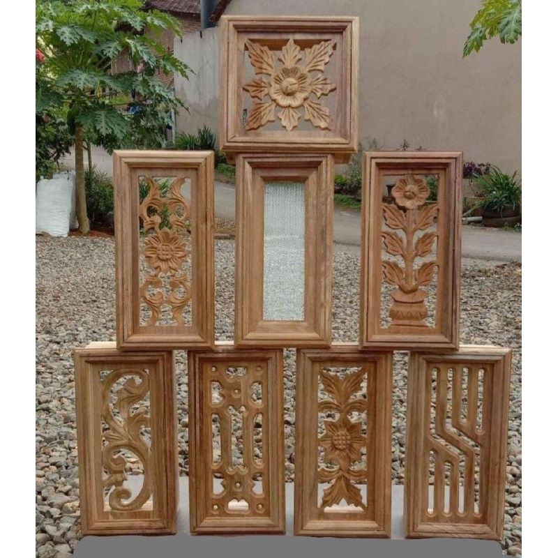 Jual LOSTER KAYU JATI UKIRAN / LOSTER MINIMALIS UK 33X17CM | Shopee ...