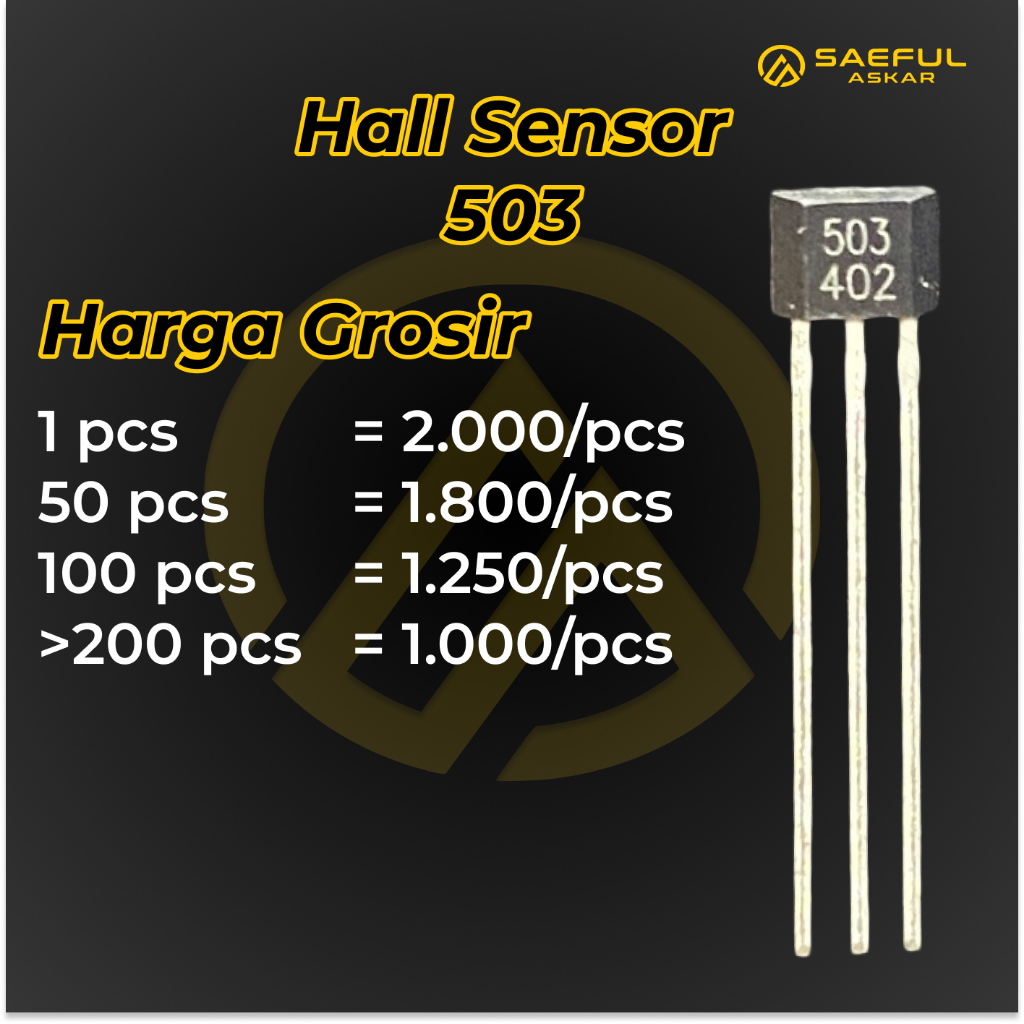 Jual Transistor Hall Effect Sensor Throttle 3503 503 AH3503 UGN3503 ...