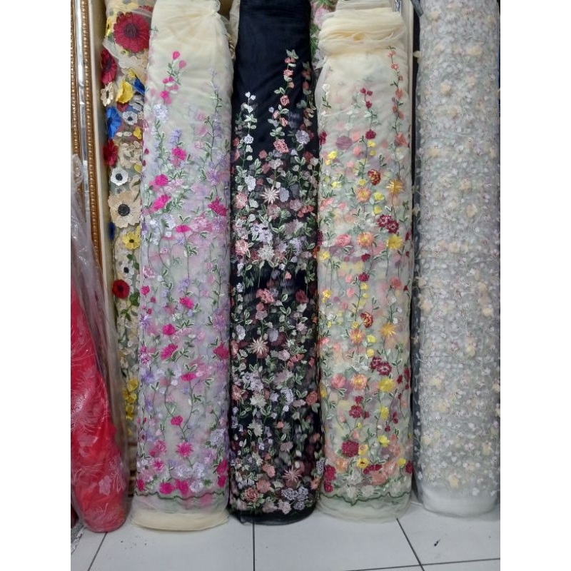 Jual COD/BAHAN KAIN TILE GARDEN MOTIF BUNGA TERBARU | Shopee Indonesia