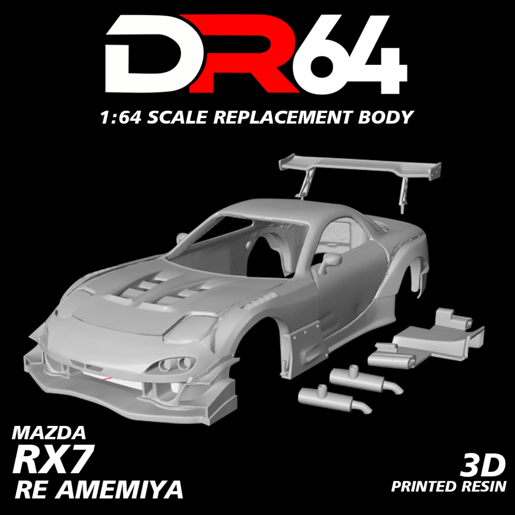 Jual Body Replacement Mazda RX7 RE Amemiya Hot Wheels RX7 / Fullbody ...