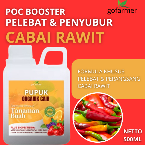 Jual PUPUK PELEBAT CABE Pupuk Anti Keriting Cabe Obat Semprot Organik Cabe 500ml , Pupuk Anti ...