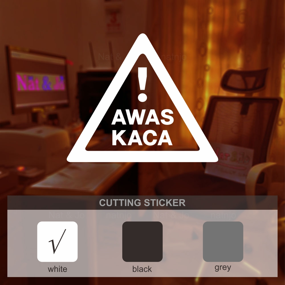 Jual Stiker Awas Kaca Segi Tiga Cafe Kaca Restoran Mall Kantor Toko ...