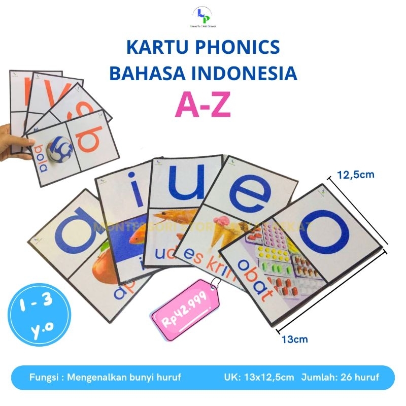 Jual Kartu Fonik Montessori / Phonics A-Z / Bahasa Indonesia | Shopee ...