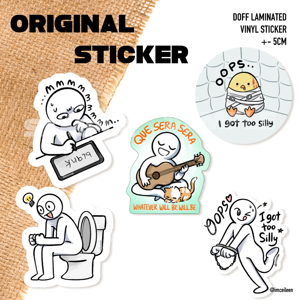 Jual Original Sticker | si botak | Shopee Indonesia
