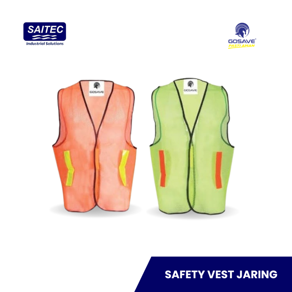 Jual Safety Vest | Rompi Jaring | Rompi Proyek Warna Hijau dan Orange ...
