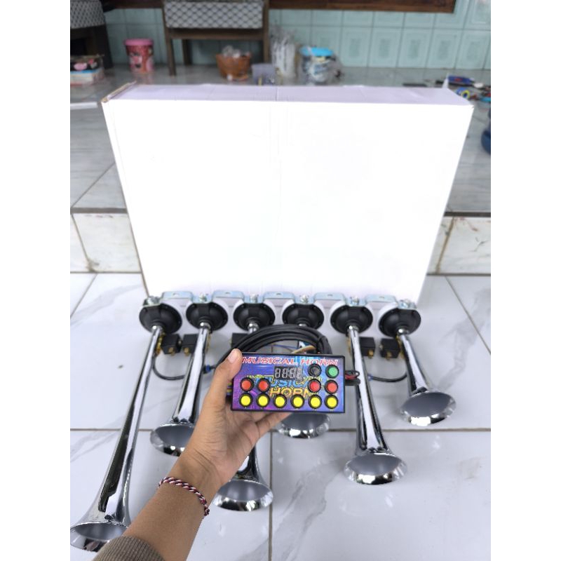 Jual Basuri cina 6 corong modul 35 nada Angklung 12v/24v | Shopee Indonesia