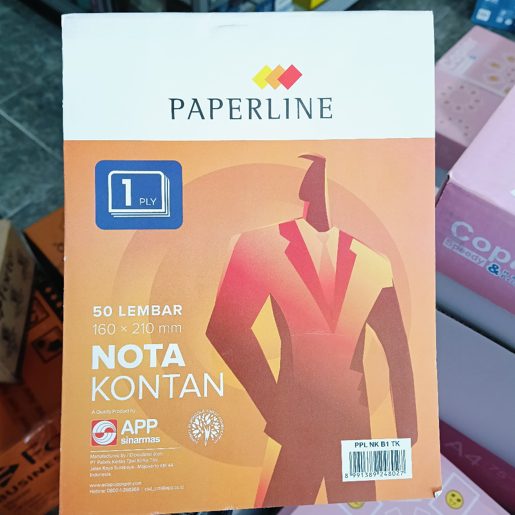 Jual NOTA KONTAN PAPERLINE 1 PLY RANGKAP BESAR 21 X 16 CM PPL NK B1 TK ...
