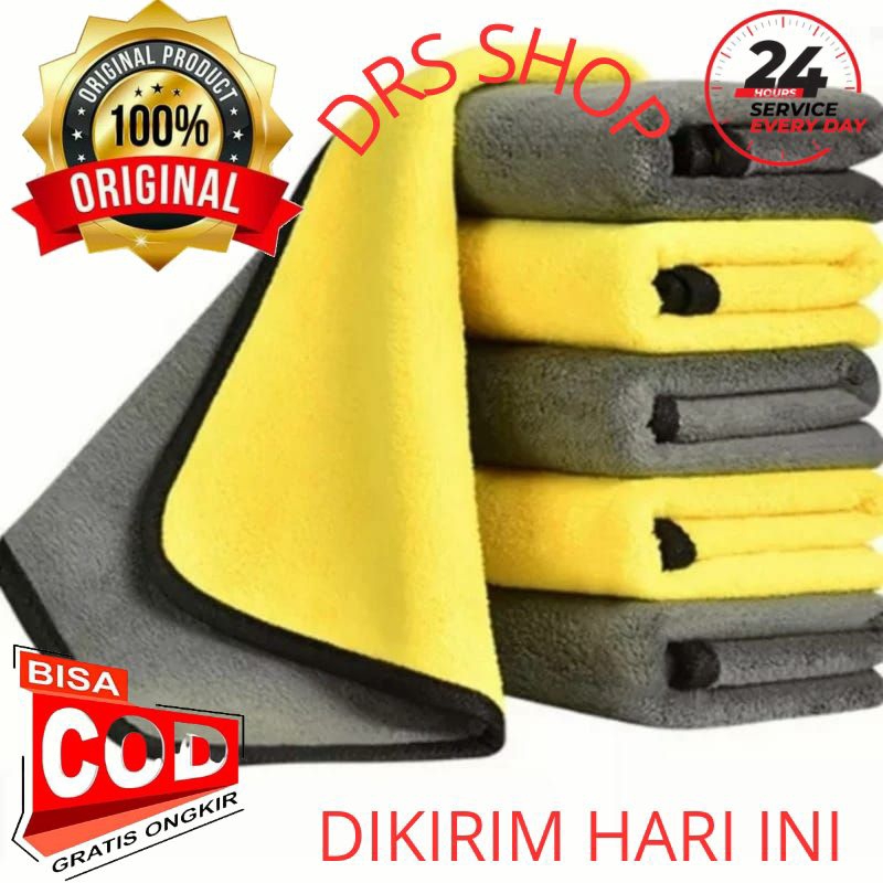 Jual Microfiber kain lap dua warna kuning dan abu | Shopee Indonesia