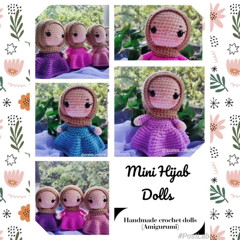Jual Boneka Rajut Handmade Amigurumi "Mini Hijab Doll" | Shopee Indonesia