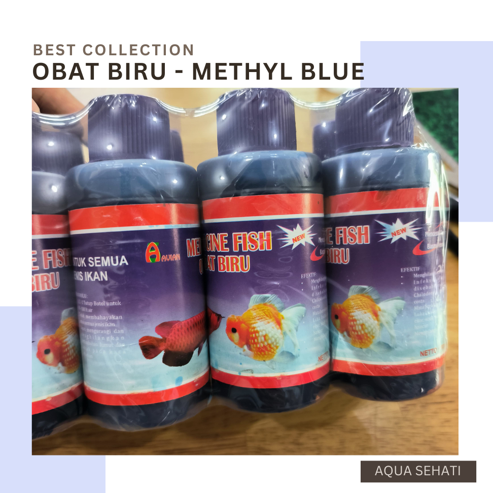Jual Obat Biru ikan - Obat infeksi jamur ikan hias / obat ikan sakit ...