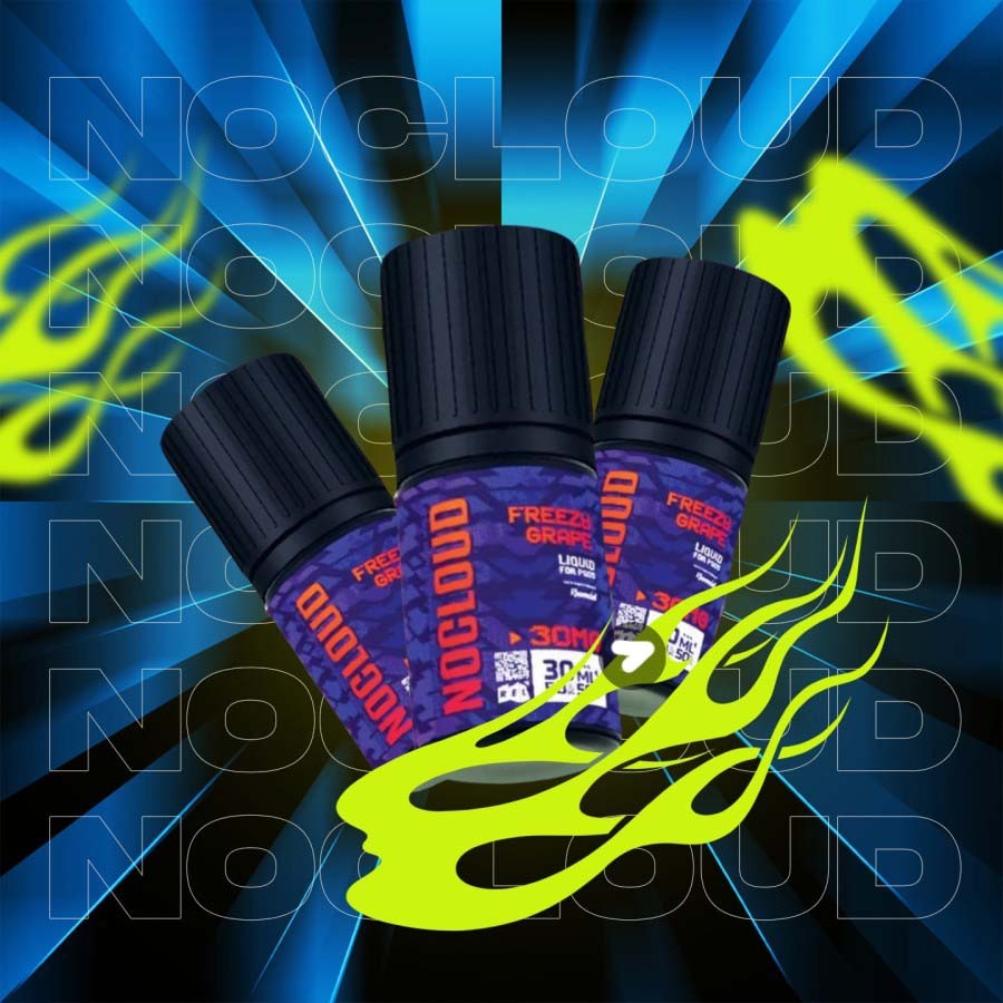 Jual LIQUID NOCLOUD FREEZY GRAPE SALT NIC 30ML - ORIGINAL NO CLOUD ...