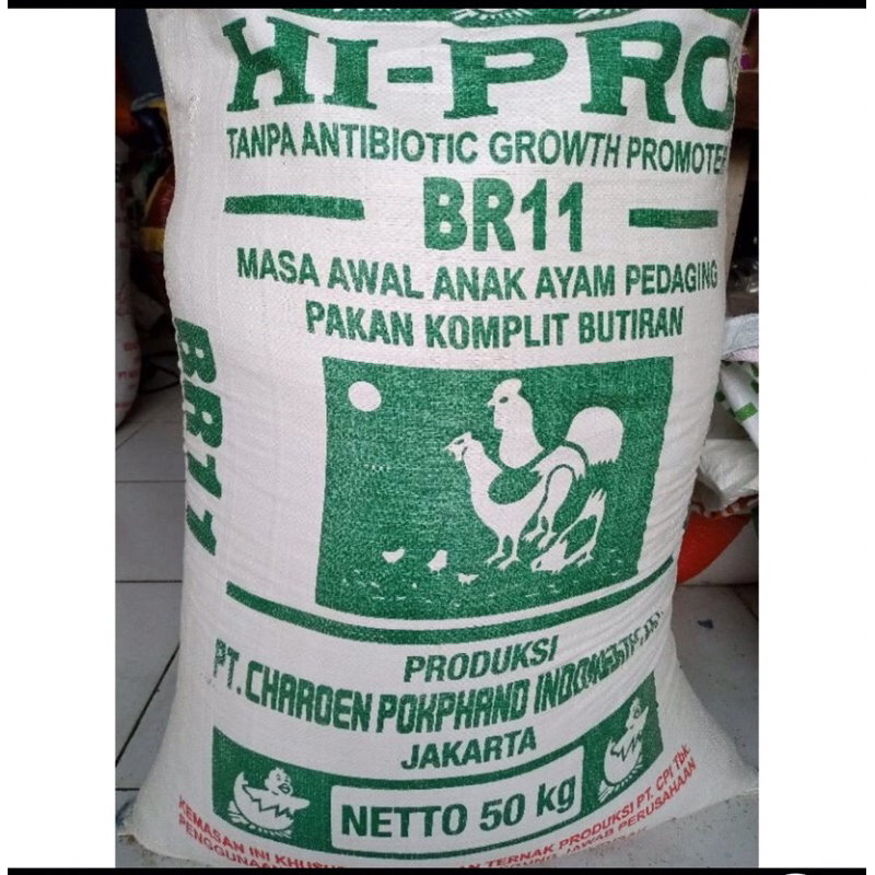 Jual Pakan Ayam Pedaging BR11 HI-PRO-VITE (Broiler) Starter Umur 1-21 hari neto : 1 kg. | Shopee ...