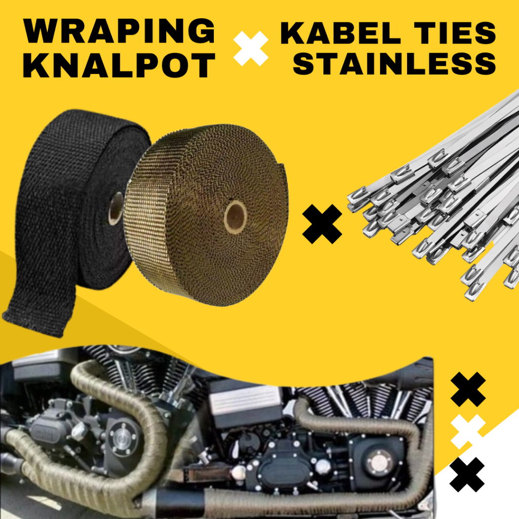 Jual Lakban Gorila Peredam Panas Leher Knalpot Kustom - Wrap Fiber Glas ...