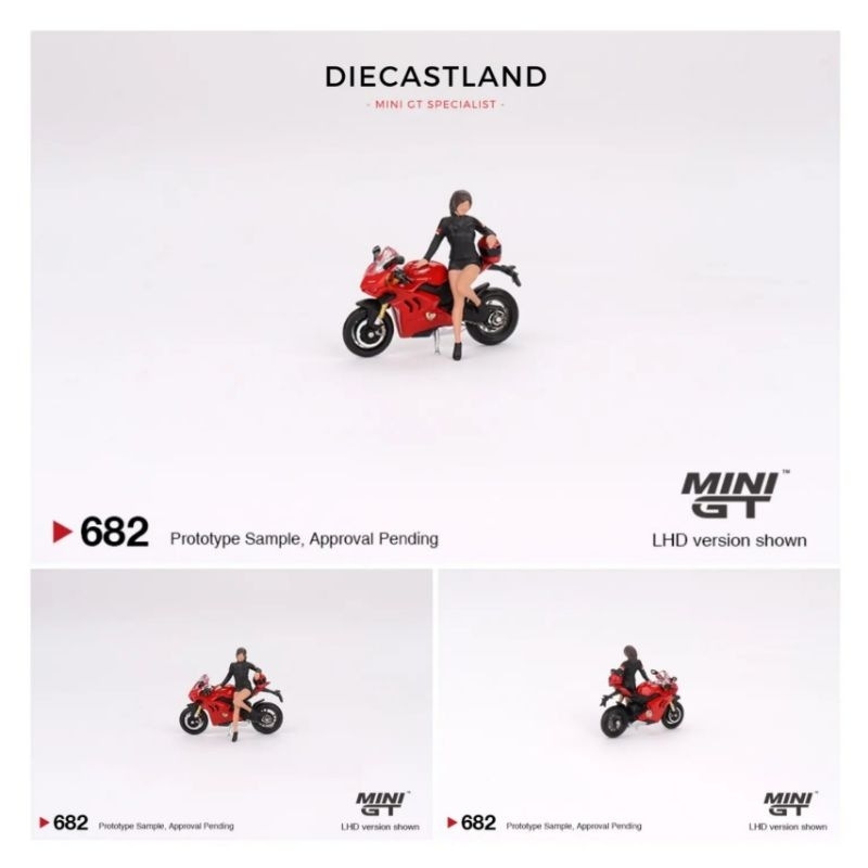 Jual Mini GT #682 Ducati Panigale V4 S w/ Ducati Girl MGT00682-L MiniGT ...