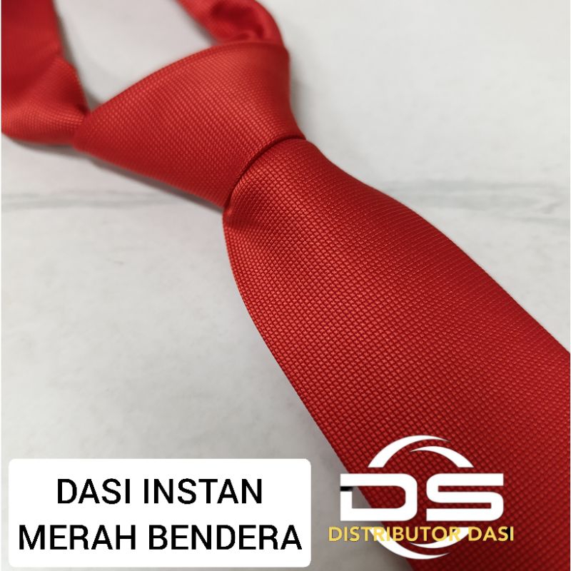 Jual Dasi Instan Pria Merah Dasi Premium Motif Bintik Halus Ukuran ...