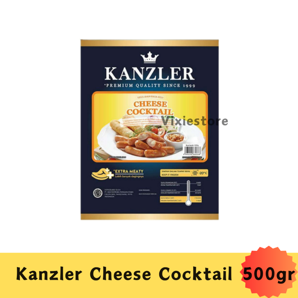 Jual Kanzler Cheese Cocktail Sausage Frozen Food - Makanan Beku Sosis ...