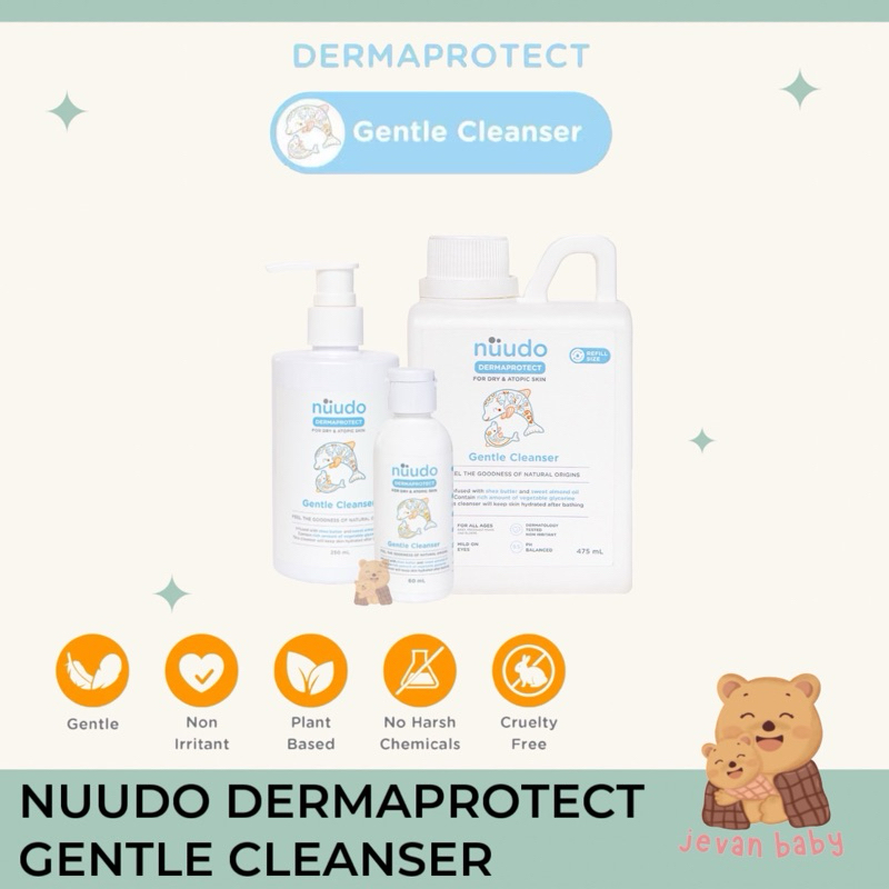 Jual Nuudo Dermaprotect Gentle Cleanser 250ml 475ml | Sabun Mandi Bayi & Anak Kulit Sensitif ...
