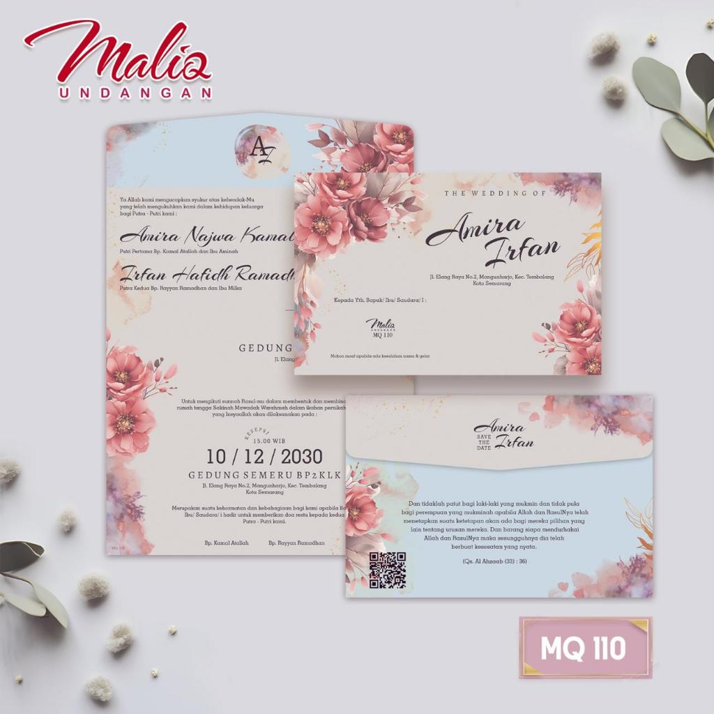 Jual Blangko Undangan MALIQ 110 (Free File Setting Corel) | Shopee ...