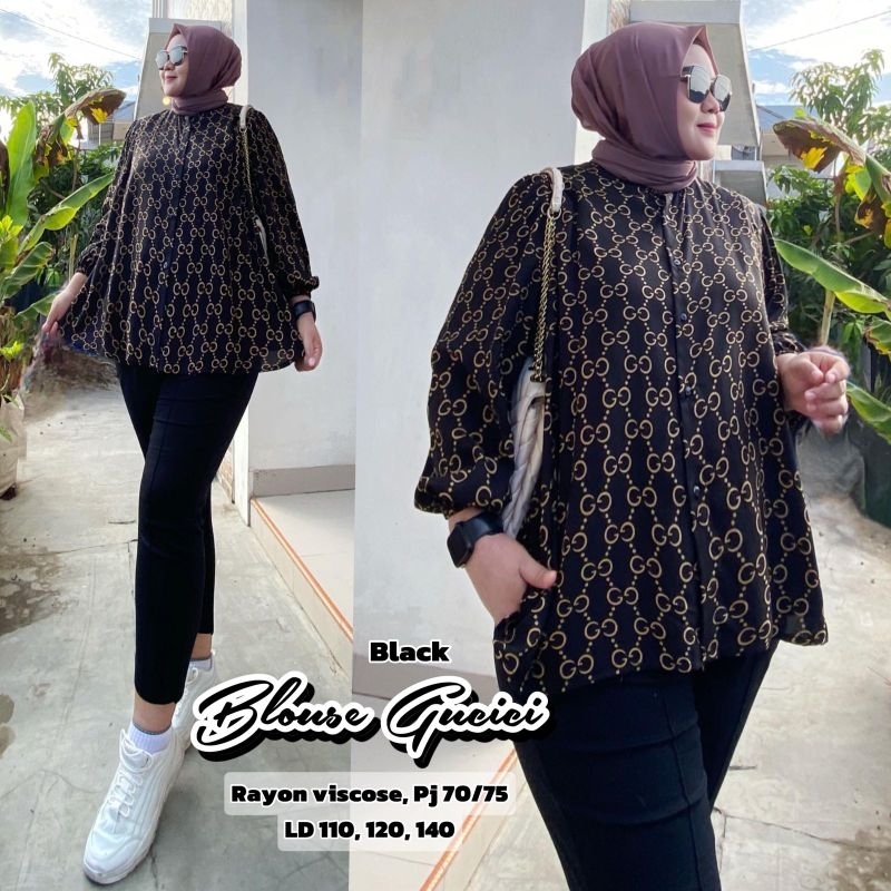 Jual Baju Atasan Jumbo Wanita #2 LD 110 120 140 Blouse Rayon XL XXL 4XL Big Size Motif Terbaru ...