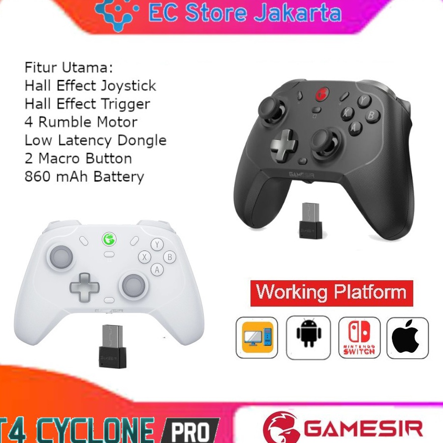 Jual KODE A3Q8 GameSir T4 Cyclone Pro Gamepad Game Controller Hall Effect Joystick Smartphone PC ...