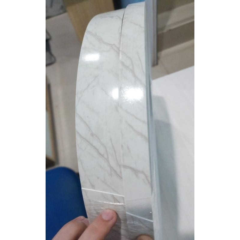 Jual Edging hpl motif marmer 22mmx1mm / 42mmx1mm edging pvc | Shopee ...