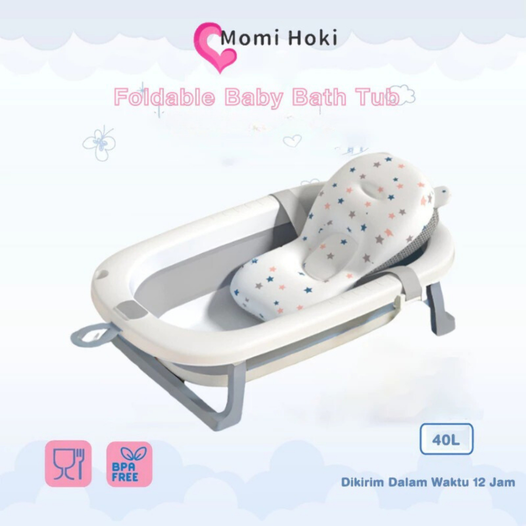 Jual Mosha - Bak Mandi Bayi Lipat Bantal / Foldable Baby Bath Tub ...
