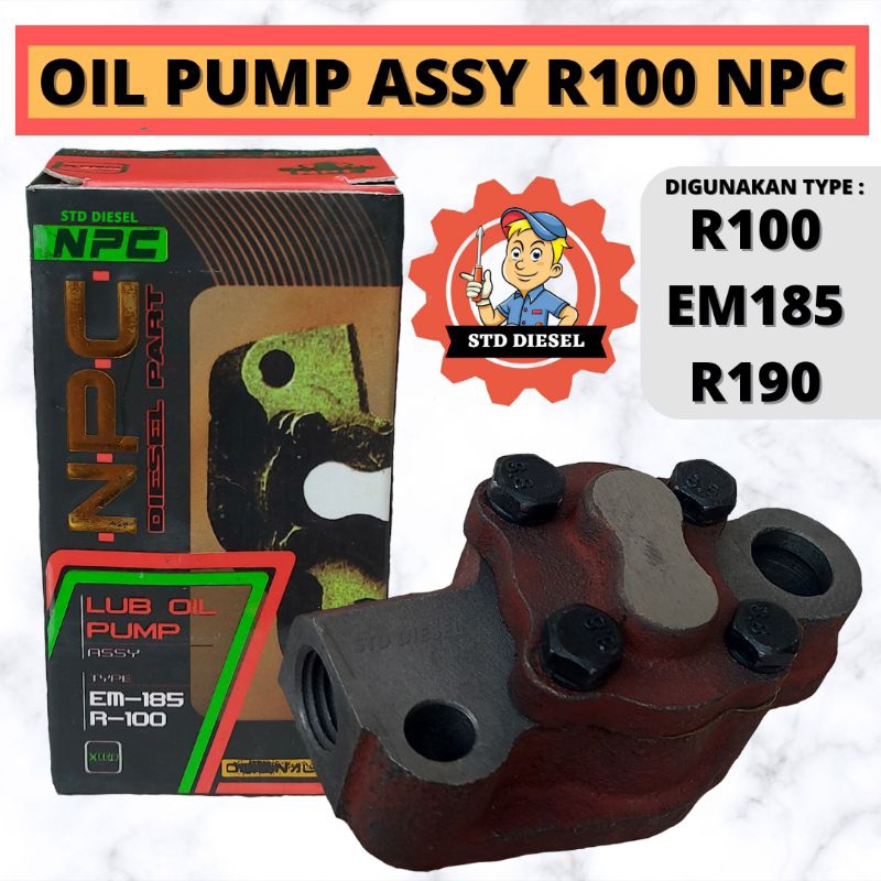 Jual OIL PUMP MERK NPC R100 EM185 10 HP PK OLI POM PUM POMP POMPA PUMPO ...