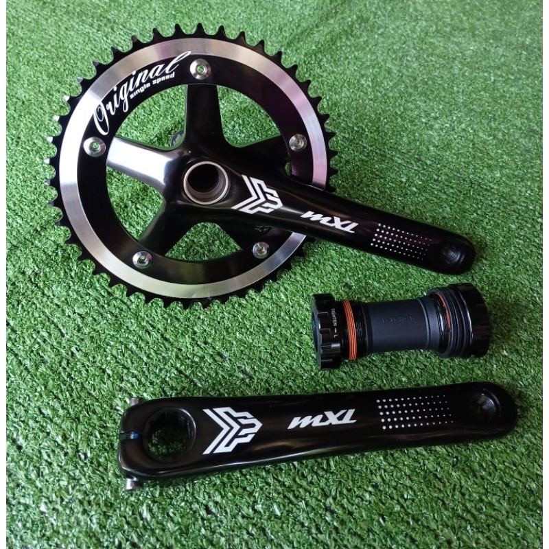 Jual Crankset MXL Original Single Speed 44T Hollowtech2 HT2 Alloy Fixie BMX - Black | Shopee ...